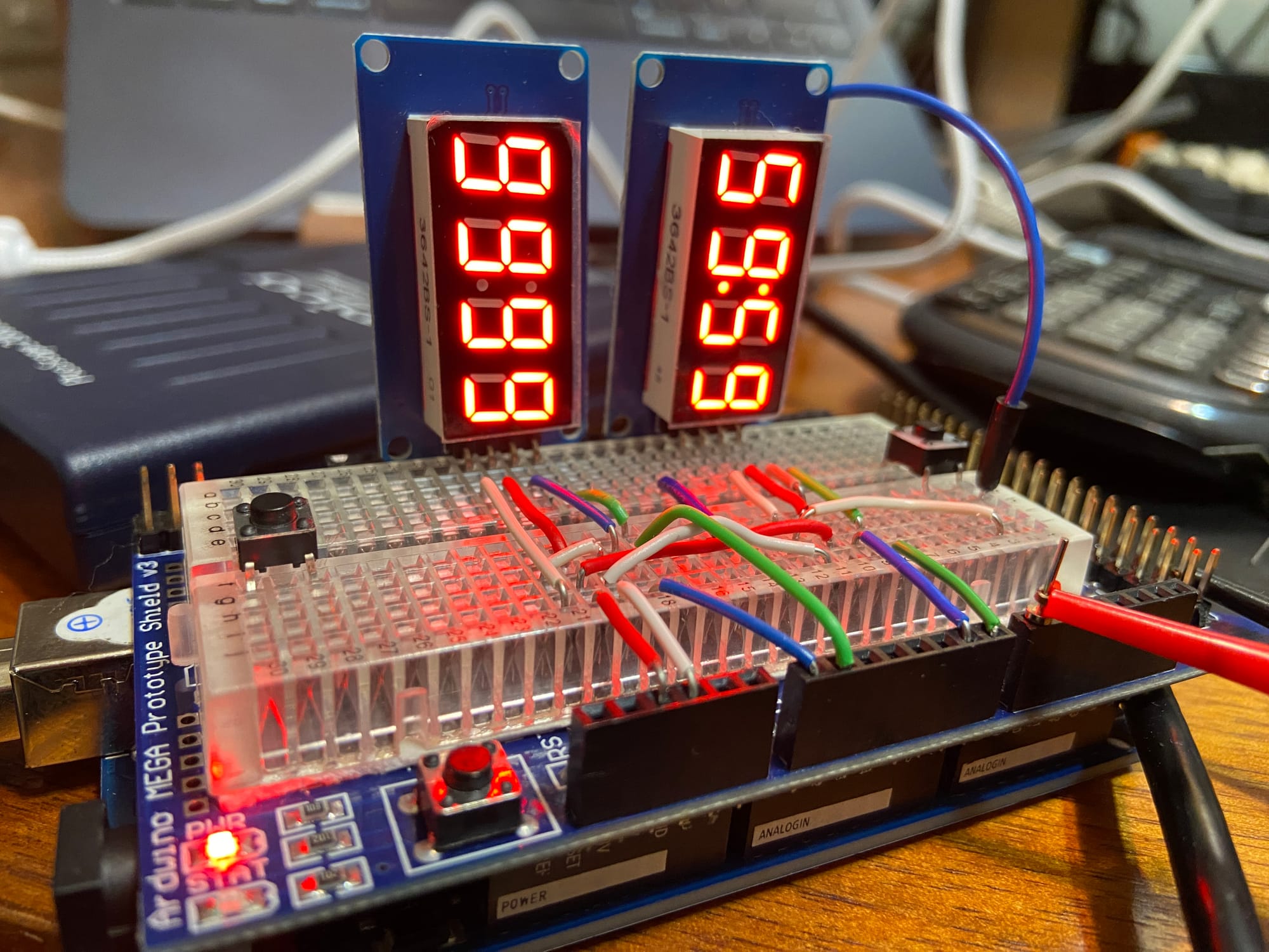 10,000 Hour Seven Segment Display Stopwatch